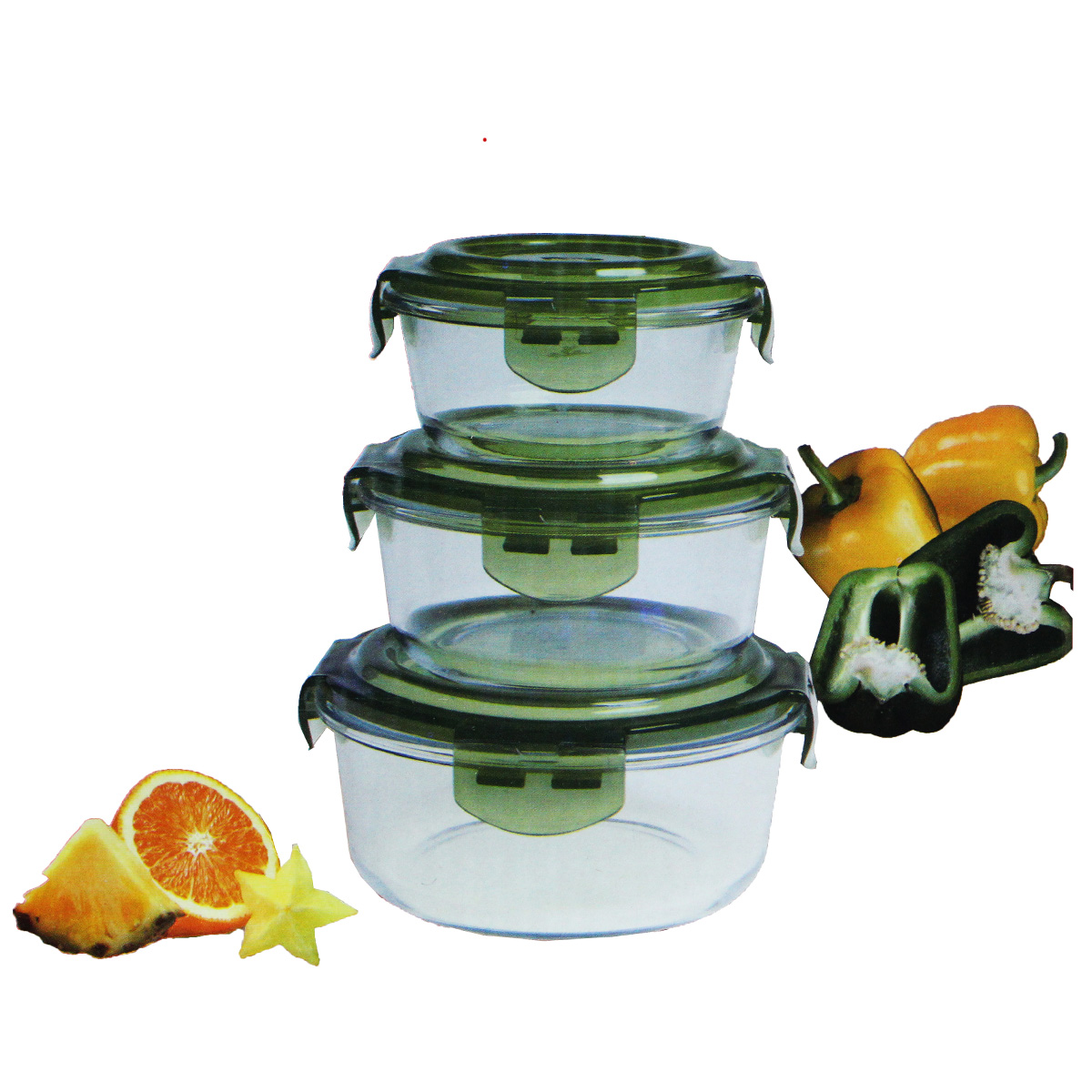 KITCHEN :: Bowls :: Signature 3PCS Heat-Resistant High Borosilicate Glass